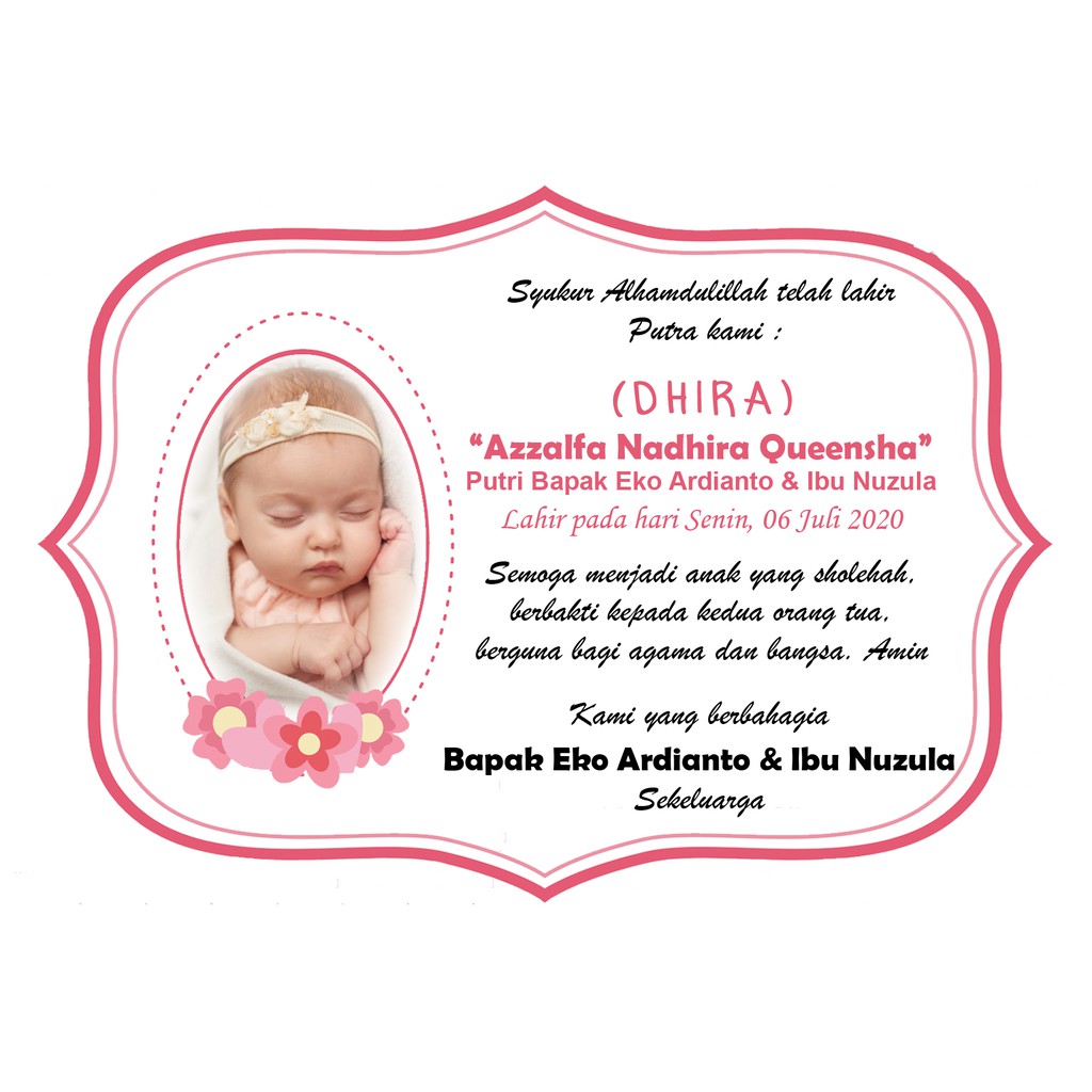 Jual Kartu Syukuran Desain Bunga Pink | Shopee Indonesia