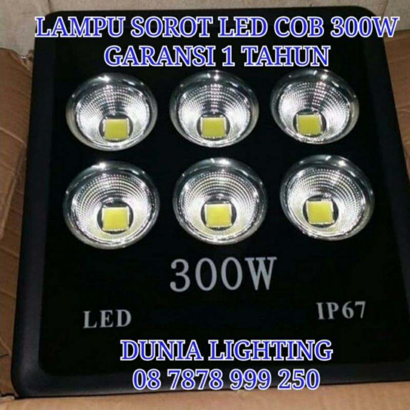 Jual LAMPU SOROT LED 300W 300WATT 300 WATT COB MANGKOK TEMBAK FLOOD | Shopee Indonesia