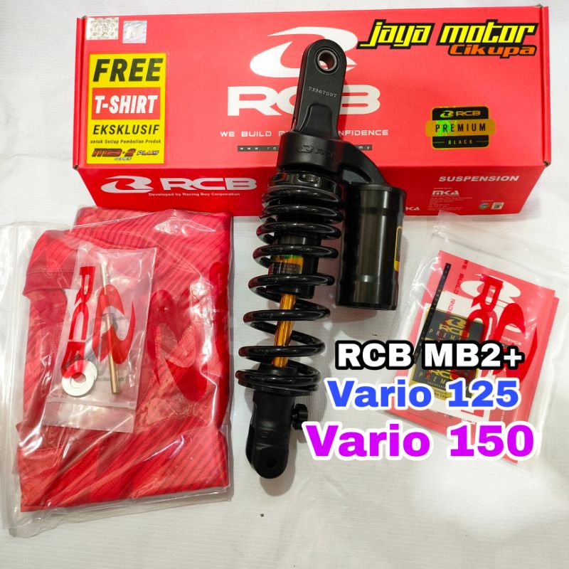 Jual Shock RCB MB2+ Mb2 plus Black premium 330 mm Beat Scoopy Fi Vario ...