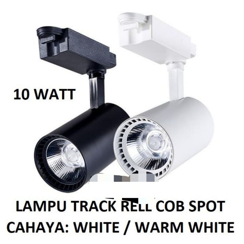 Jual lampu spot rel 10w 20w 30w 10 20 30 watt spotlight led sorot tembak led lukisan track spot ...