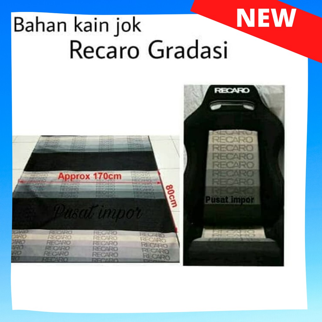 Jual Bahan Jok Racing Recaro / Kain Kanvas Jok Recaro Regradasi ...