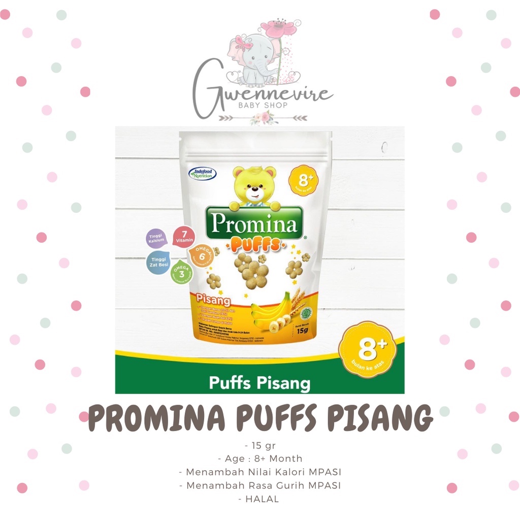 Jual PROMINA - Promina Puffs Pisang15 gr / Snack MPASI Promina / Snack ...