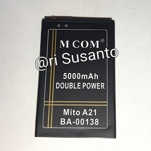Jual Baterai MCOM for Mito A21 Full View BA-00138 Double Power 5000mAh batere batre batrai ...
