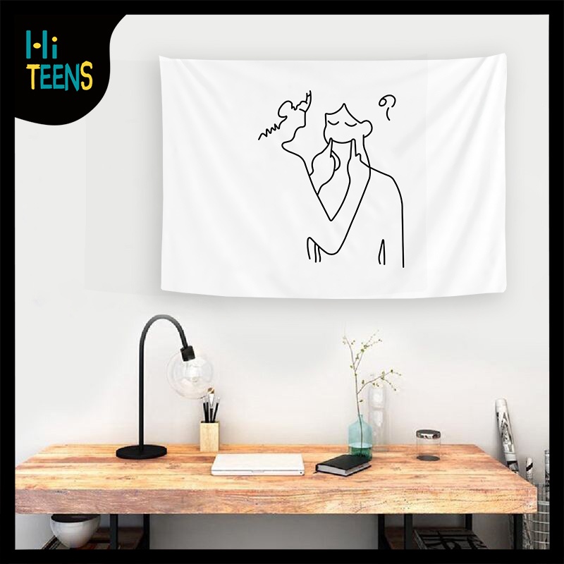 Jual Hanging Fabric/Poster Kain Gantung modern background dekorasi ...