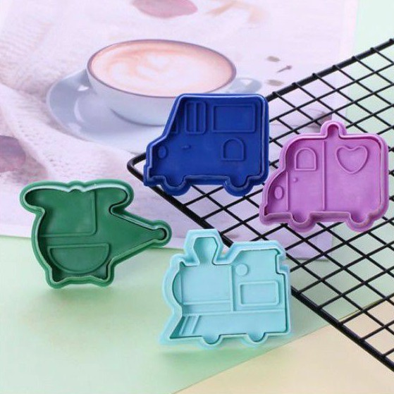 Jual Cookie Cutter Transportation Cetakan Kue Kering Biskuit Roti Tawar ...