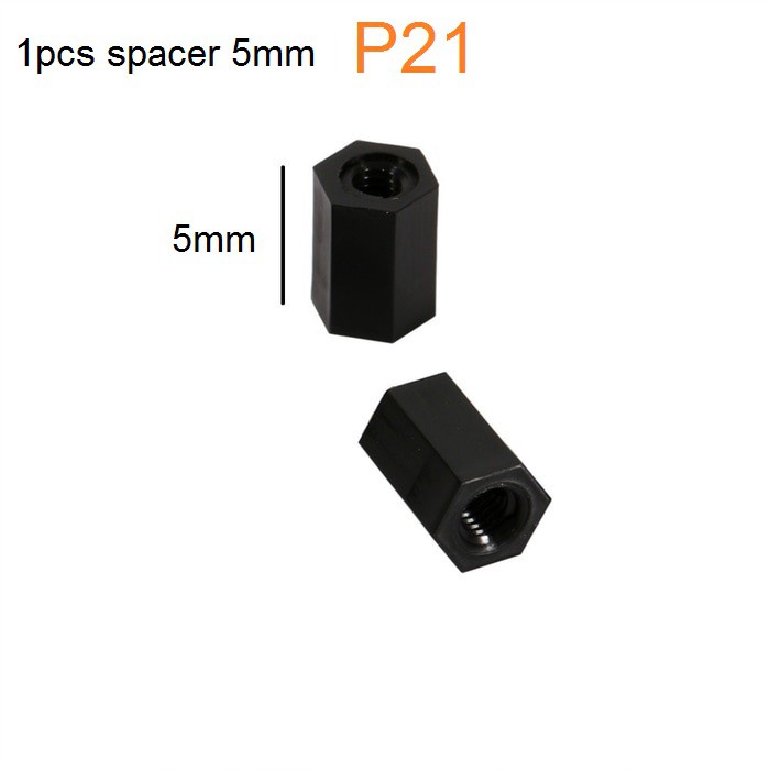 Jual Spacer 5mm plastik 5mm Hex Female nylon arduino standoff tiang PCB ...