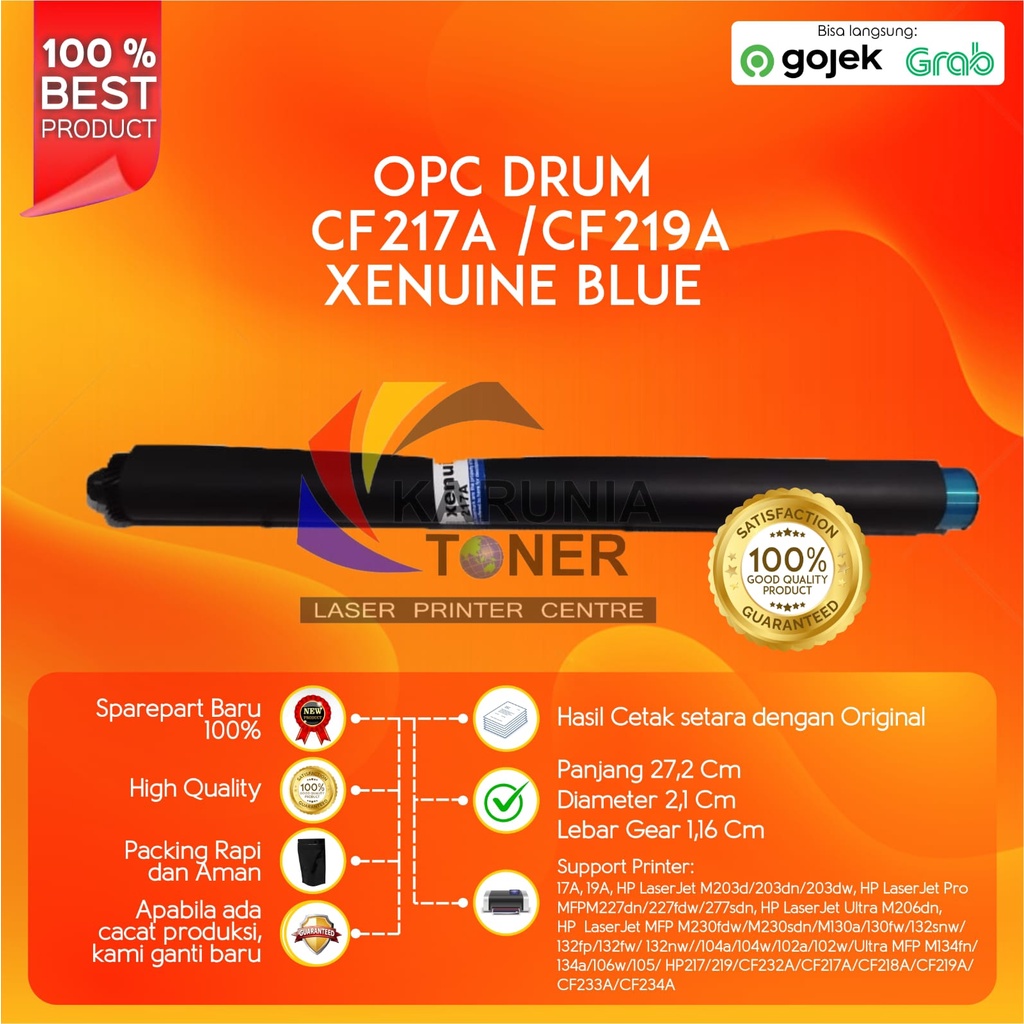 Jual OPC Drum Printer HP Laserjet CF217A CF219A 17A 19A M102 M130 M102A ...
