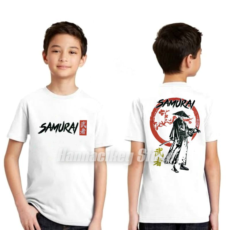 Jual kaos samurai keren anak tangung/tshir/baju samurai japang | Shopee ...