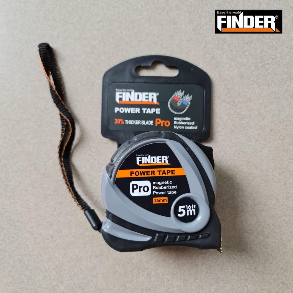 Jual Meteran Magnet 5 Meter FINDER (16 Feet x 24 MM) | Shopee Indonesia