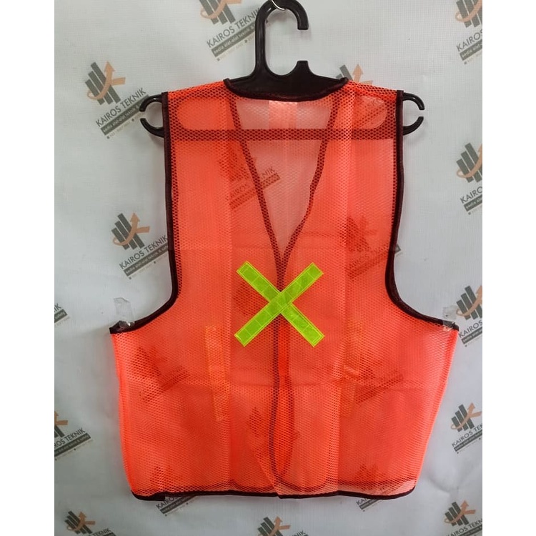 Jual Rompi Jaring Orange dan Hijau Rompi Jala Eco Proyek Safety Vest ...