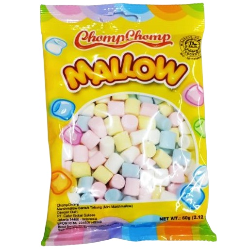 Jual Chompchomp Mini Mallow 60gr Chomp Marshmallow Kecil Warna-Warni ...