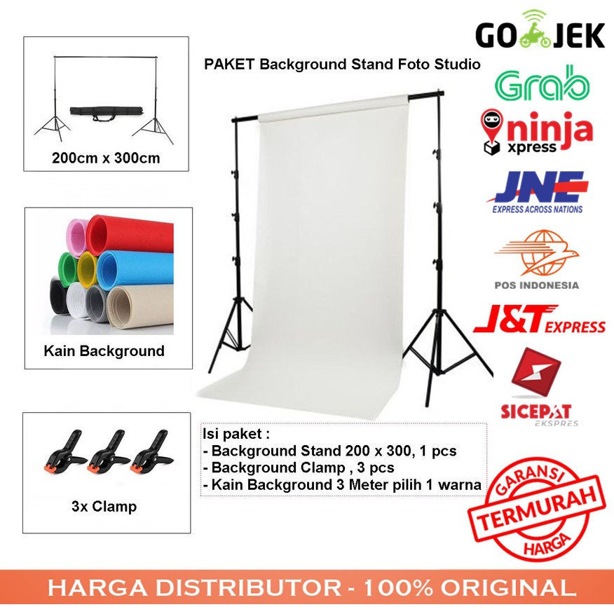 Jual Background Stand Bracket Stand Untuk Backdrop Tiang Foto Studio ...