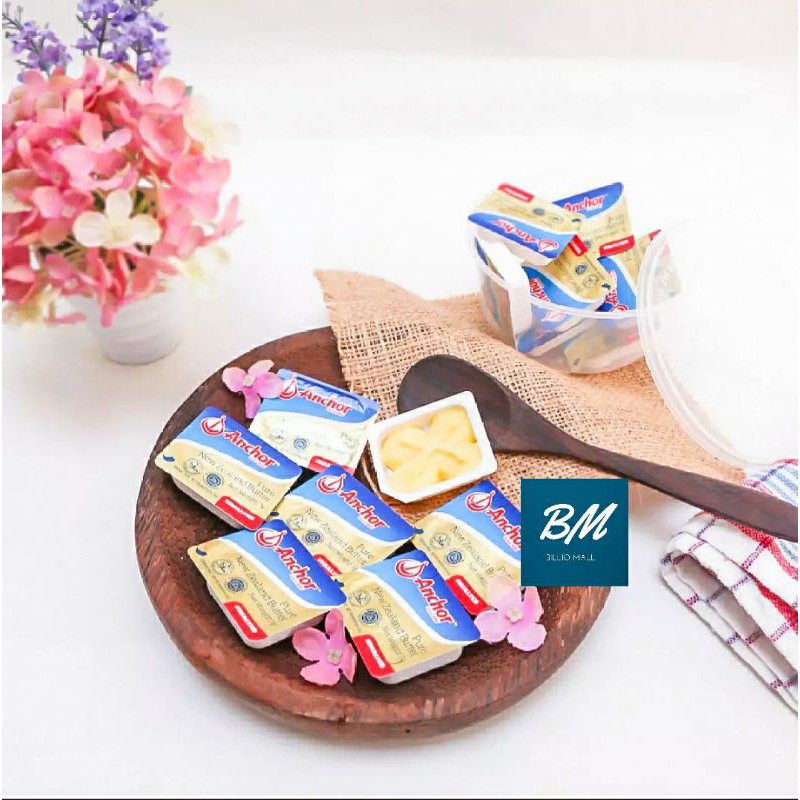 Jual Anchor Butter Unsalted Salted 10 pcs x 7 gr MPASI /Anchor Unsalted ...