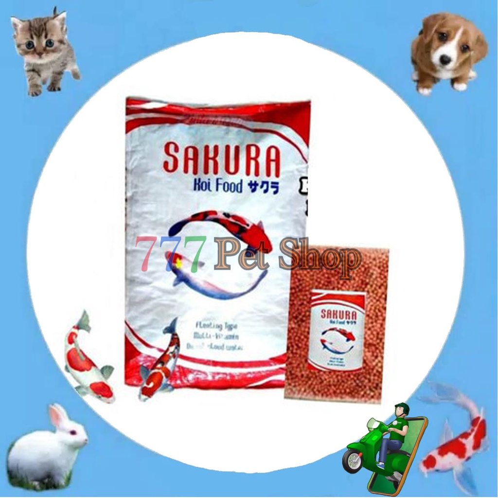 Jual pelet ikan apung SAKURA KOI 10KG pakan ikan / makanan ikan apung ...