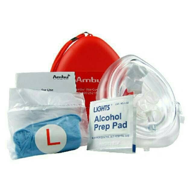 Jual Ambu Res-Cue CPR Mask Kit M573-AMBU made by First Aid Pocket mask | Shopee Indonesia