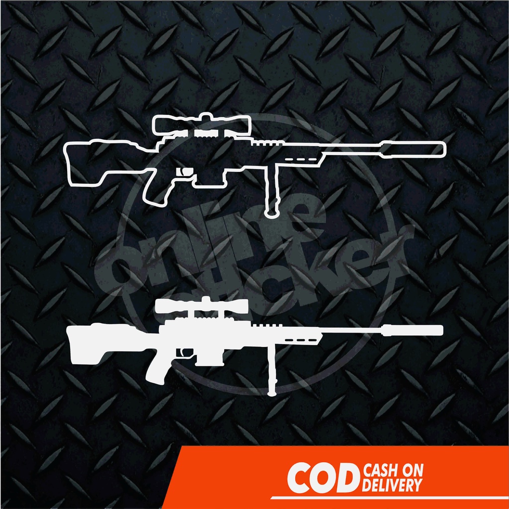 Jual Sticker Sniper AX menyala cutting untuk mobil kaca bekalang ...