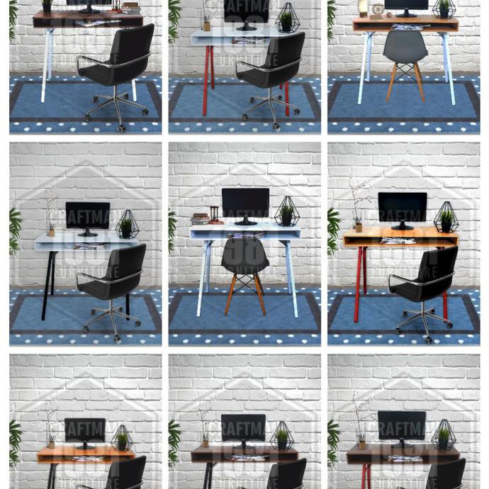 Jual Meja Laptop Minimalis Andalas Style Meja Kerja 2 Layer Asean.Mekar ...