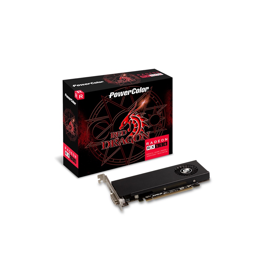 Jual VGA POWERCOLOR RX 550 4GB DDR5 - RED DRAGON Low Profile Radeon ...