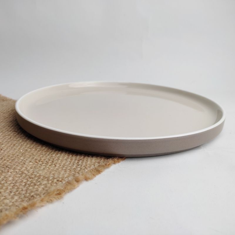 Jual DINNER PLATE STACKABLE MEWAH 25cm / PIRING KERAMIK | Shopee Indonesia