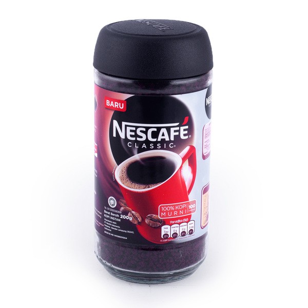 Jual NESCAFE Classsic Coffee 200gr - Kopi Hitam klasik Bubuk Botol Kaca ...