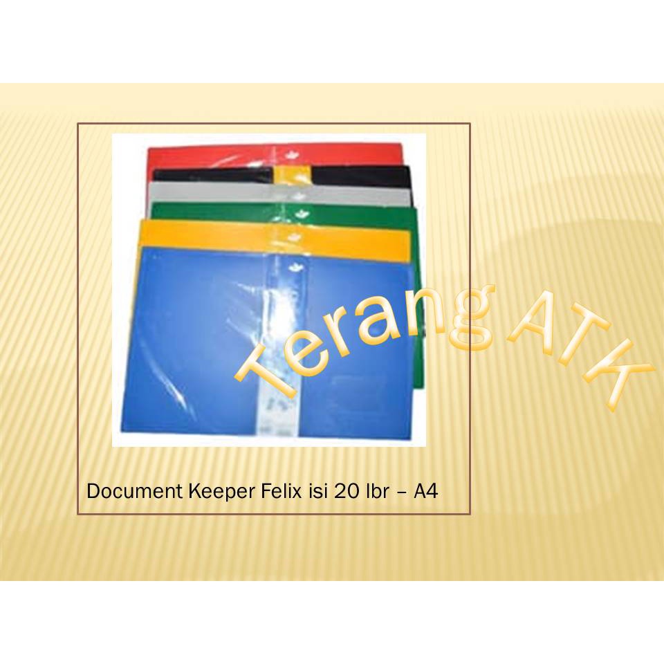 Jual Document Keeper Isi 20 Lembar Merek Felix | Shopee Indonesia