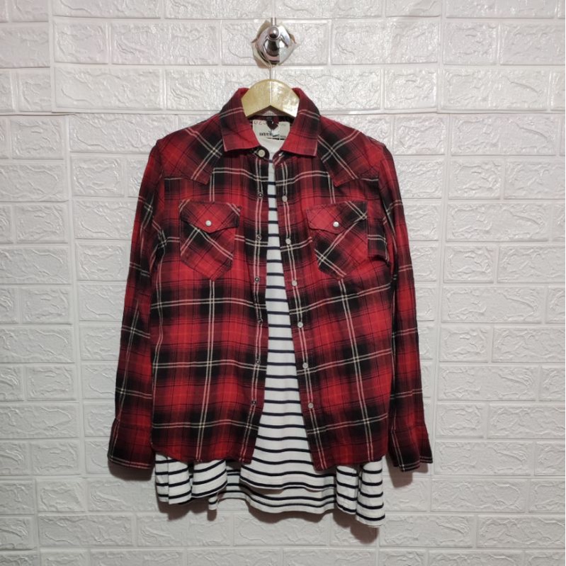 Jual FLANEL RED (S) | Shopee Indonesia