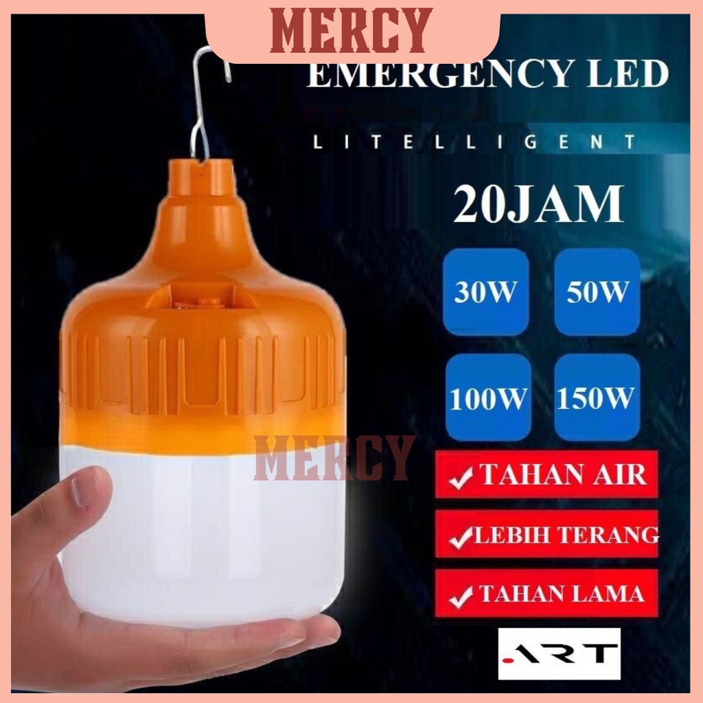 Jual Lampu Emergency 50W / Lampu Indoor Outdoor / Rechargeable Lampu ...