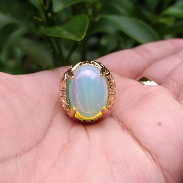 Jual Cincin batu akik Barjad api (S) | Shopee Indonesia