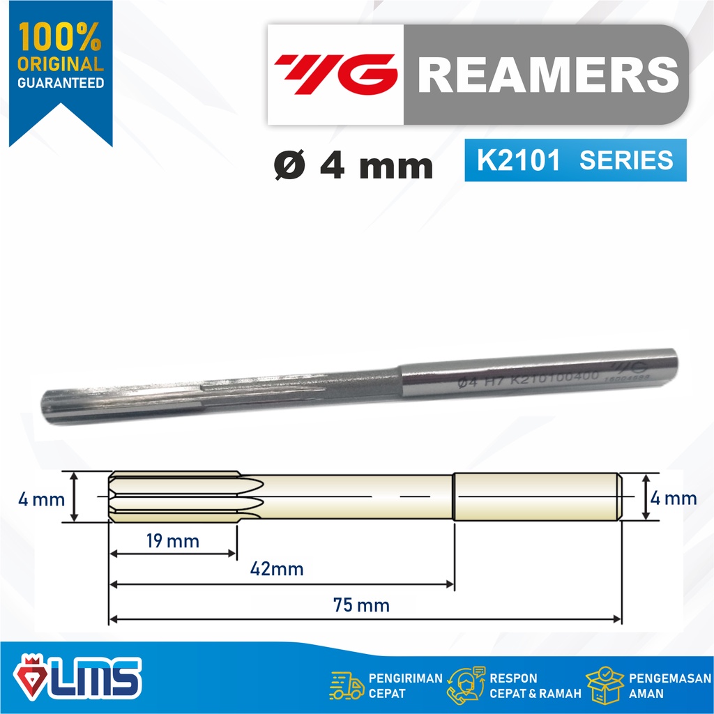 Jual Mesin Reamer straight HSS dia 4 mm | Shopee Indonesia