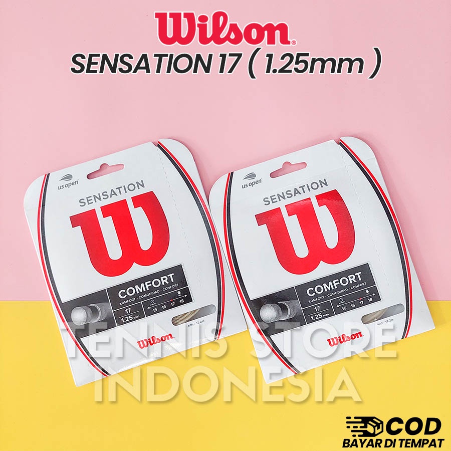 Jual Wilson Sensation Comfort 17 / 1.25mm ( Senar Tenis / Tennis ...