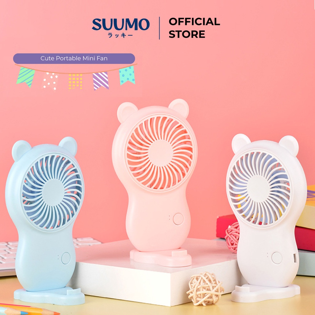 Jual Suumo Kipas Angin USB Mini Portable/Cute Portable Mini Fan/Pocket ...