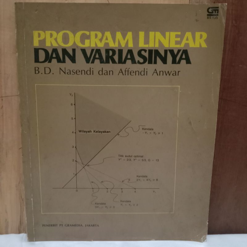 Jual PROGRAM LINEAR DAN VARIASINYA oleh B.D. NASE DI DAN AFFENDI ANWAR ...
