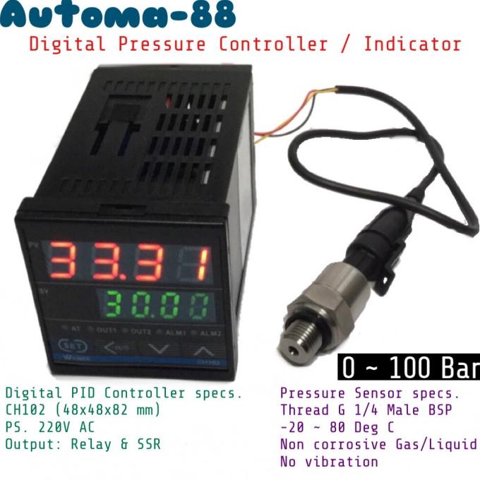 Jual Digital Pressure Controller 0-100Bar include Sensor 100 Bar Out ...