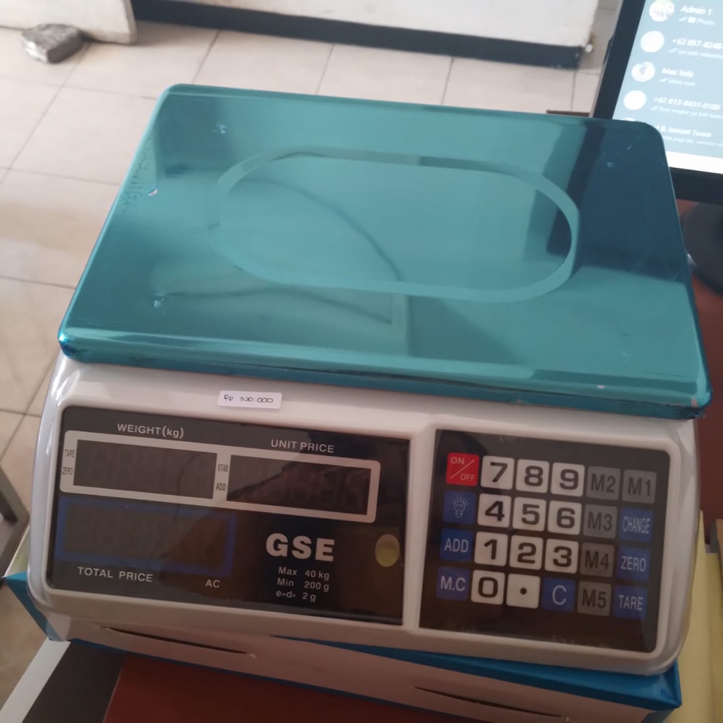 Jual GSE DIGITAL PRICE COMPUTING SCALE 40 KG - TIMBANGAN DIGITAL | Shopee Indonesia