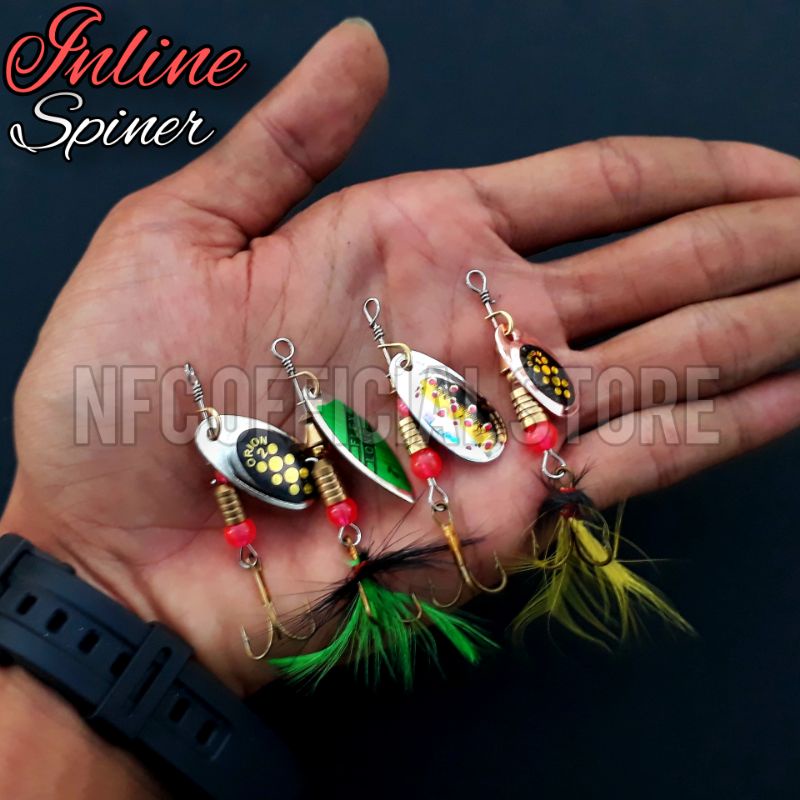 Jual Spoon Inline Spiner Bait 4,5gr Umpan casting Rekomendasi untuk ...