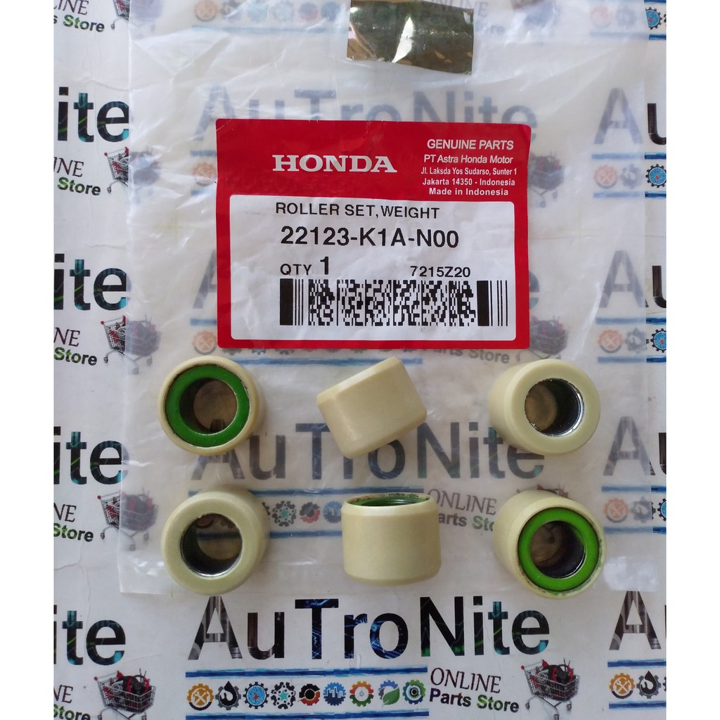 Jual Roller Weight 15 GRam Set 22123-K1A-N00 Original Honda Vario 125 ...