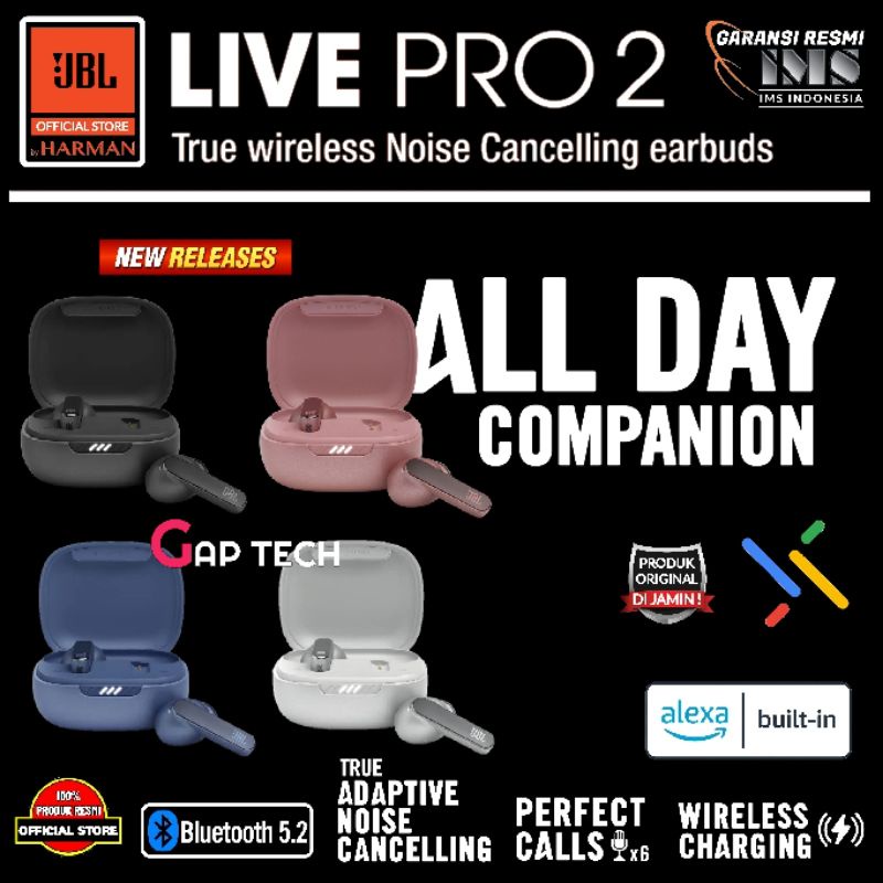 Jual JBL LIVE PRO 2 / PRO2 TWSTrue Wireless Noise Cancelling Earbuds ...