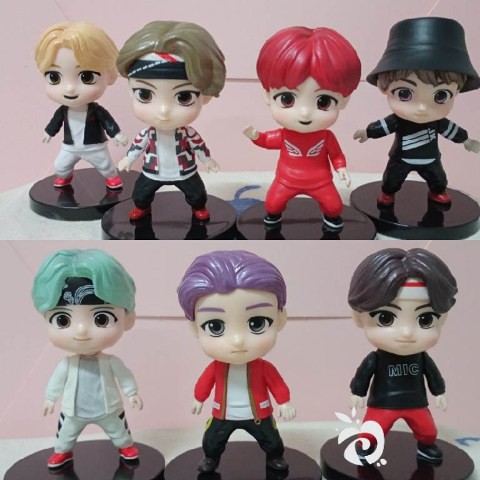 Jual BTS mic drop 11cm ver 2 Figure Set 7 Mainan Pajangan Miniatur ...