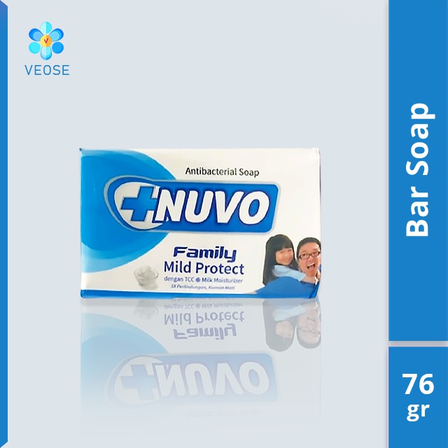 Jual Nuvo Family Mild Protect Body Soap - 76 gr, Putih (Sabun Mandi Batang Antiseptik) | Shopee ...