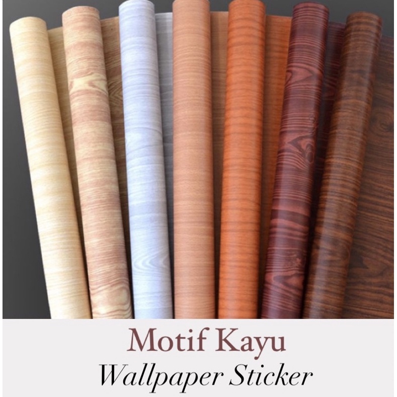 Jual Wallpaper Sticker Motif kayu | Wallsticker kayu |marmer Stiker ...