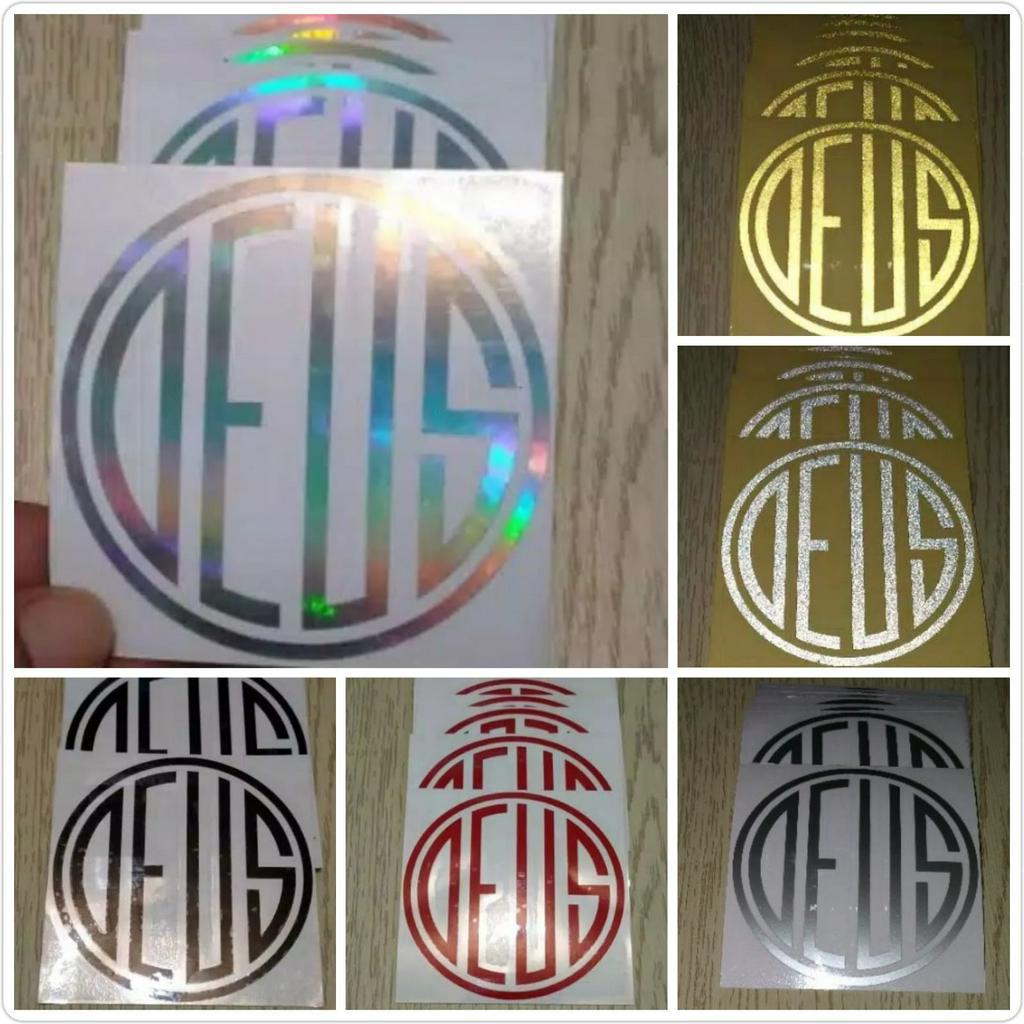 Jual Stiker Motor DEUS BULAT Logo Full Warna Hologram Stiker Body Motor ...