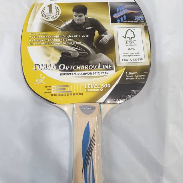 Jual BAD PINGPONG TENIS MEJA DONIC DIMA OVTCHAROV LEVEL 500 | Shopee Indonesia