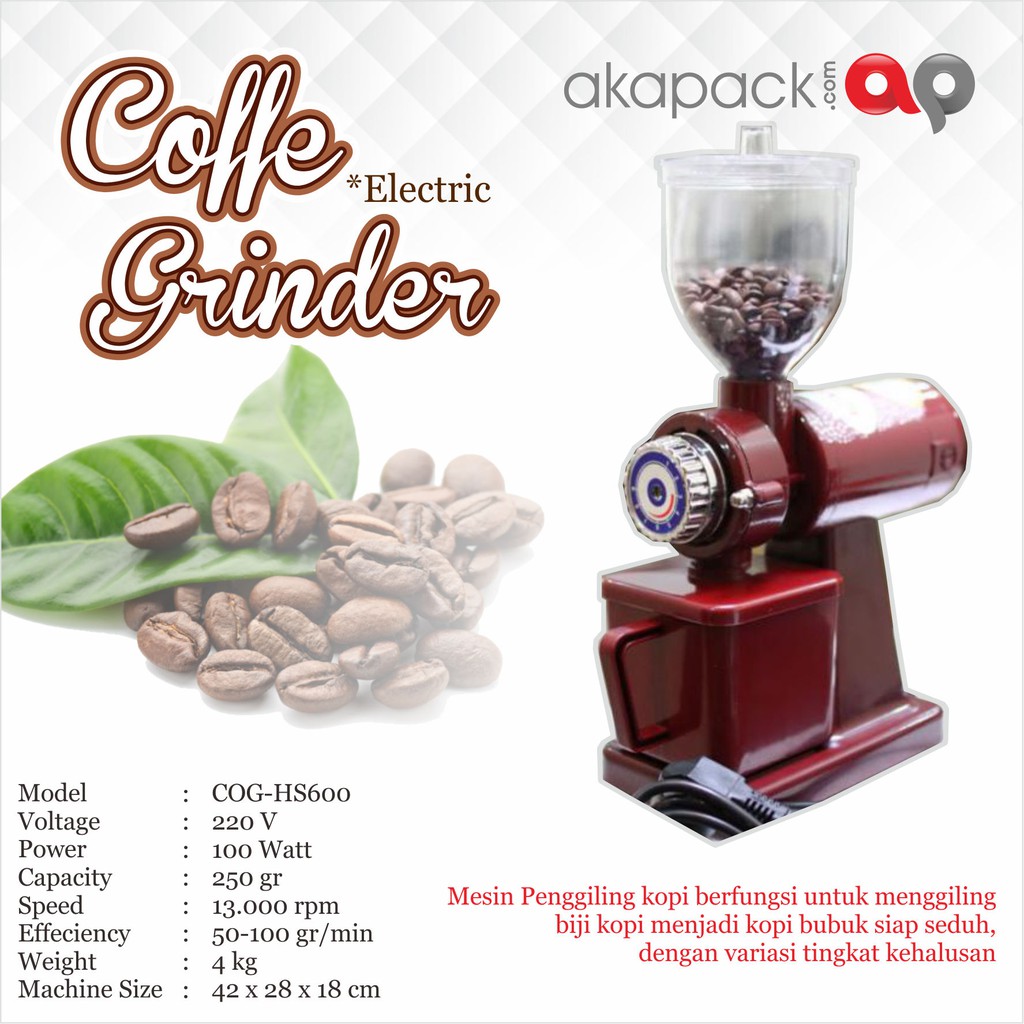 Jual Coffe Grinder electric / mesin penggiling kopi listrik ...