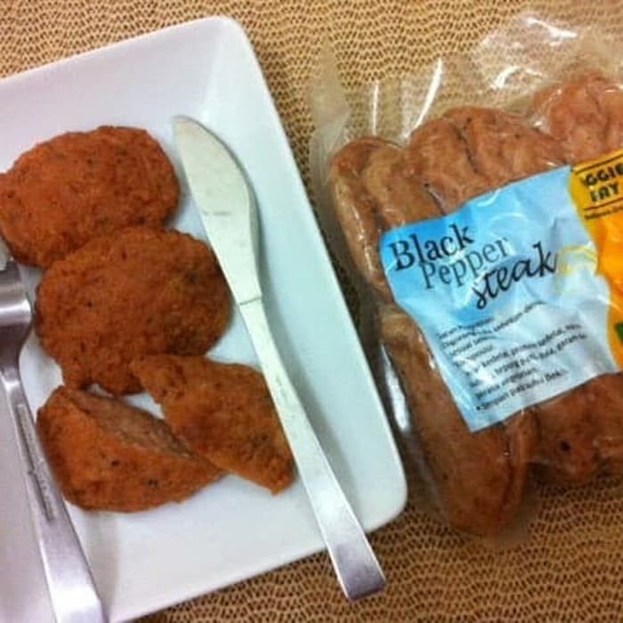 Jual vegetraian veggieway black pepper stick/daging lada hitam | Shopee ...