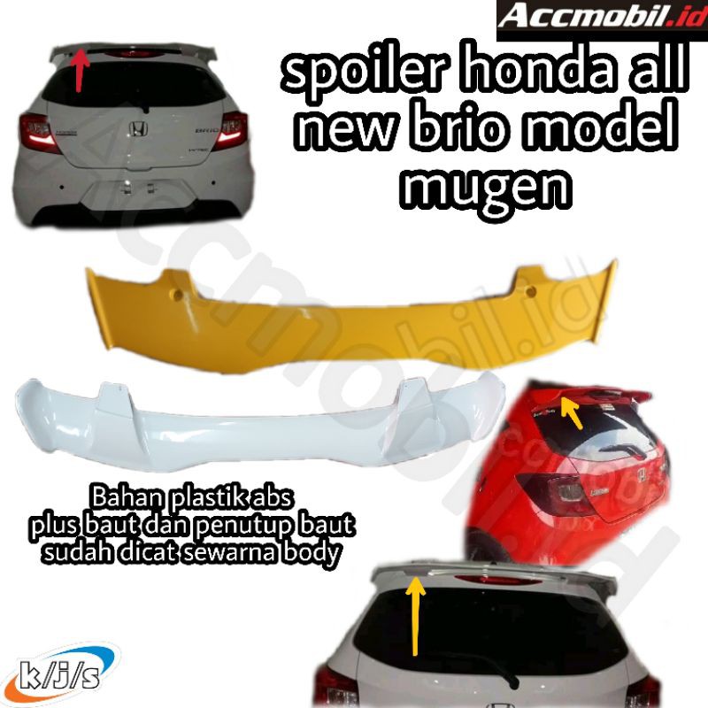 Jual spoiler honda brio mugen plastik spoiler brio mugen spoiler honda ...