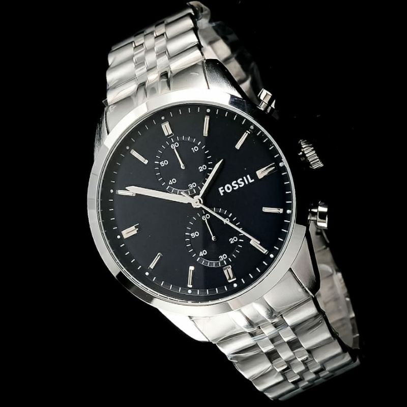 Jual Jam Tangan Pria Merk Fossil Original Type FS-4785 Stainless ...