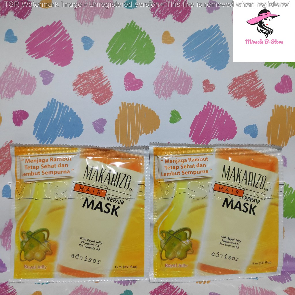 Jual MAKARIZO ADVISOR HAIR REPAIR MASK 15 ML SACHET (SATUAN) WITH ROYAL ...