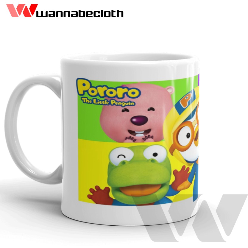 Jual Mug Pororo Gelas Kado Hadiah Koleksi Souvenir Mug Pororo Mug Anak ...