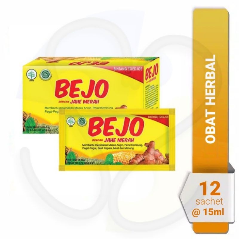 Jual Bejo Jahe Merah Sachet 1 Pack isi 12 Sachet / Bejo Cair / Bejo ...