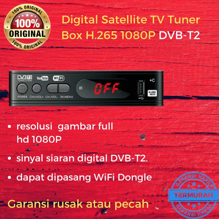 Jual ( BERGARANSI) RECEIVER TV DIGITAL BLUETOOTH STB TV BOX SATELIT TV ...